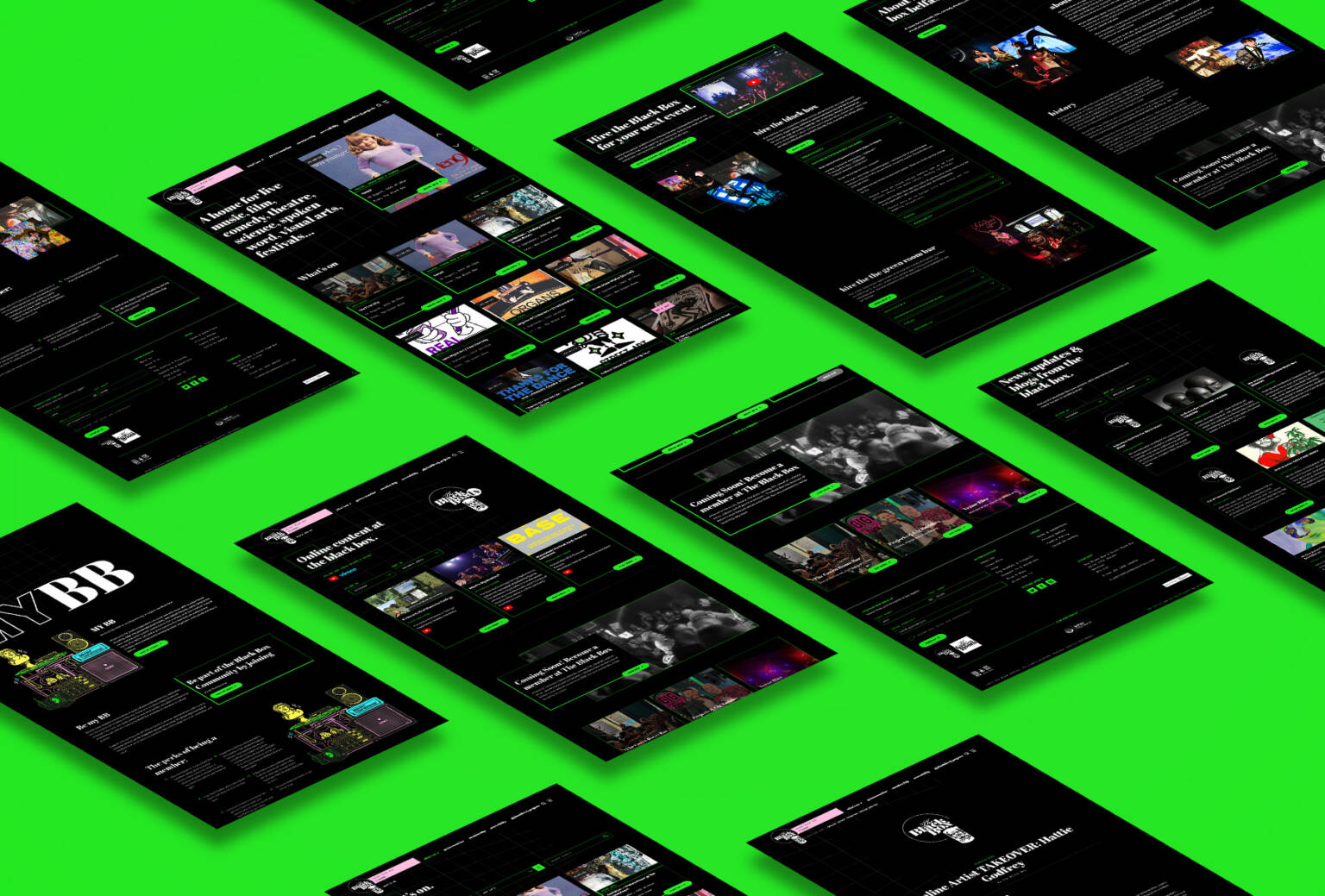 Web Design Belfast Portfolio Piece: The Black Box Belfast