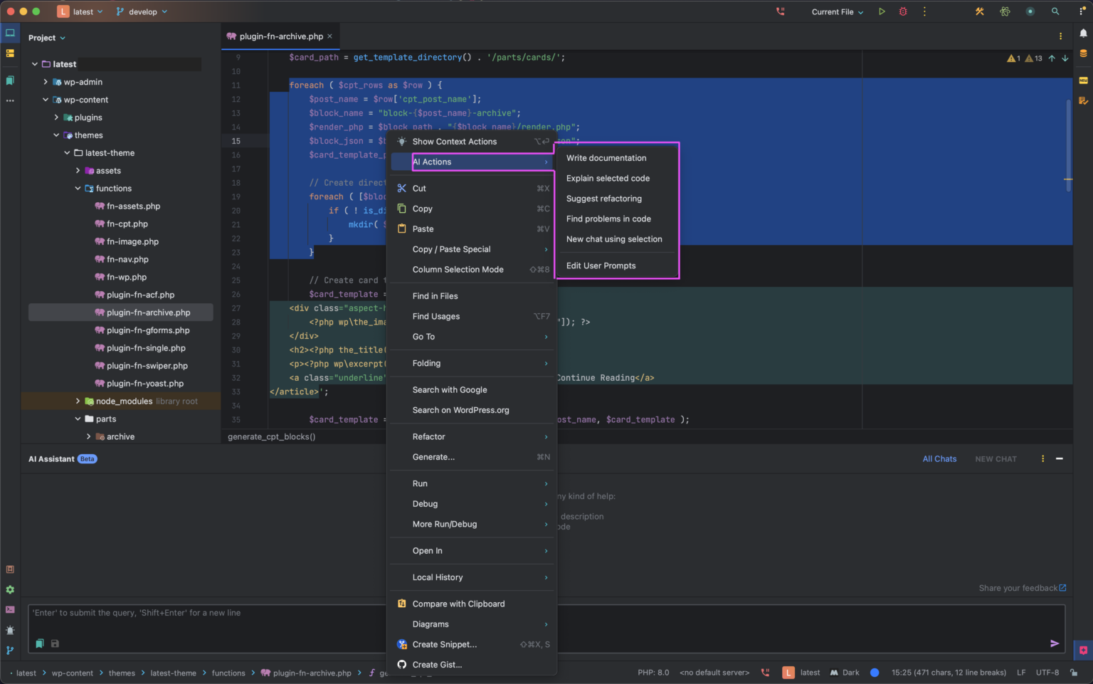 Enhancing Developer Productivity: Using AI in WordPress theme development | Wibble Web Design ...